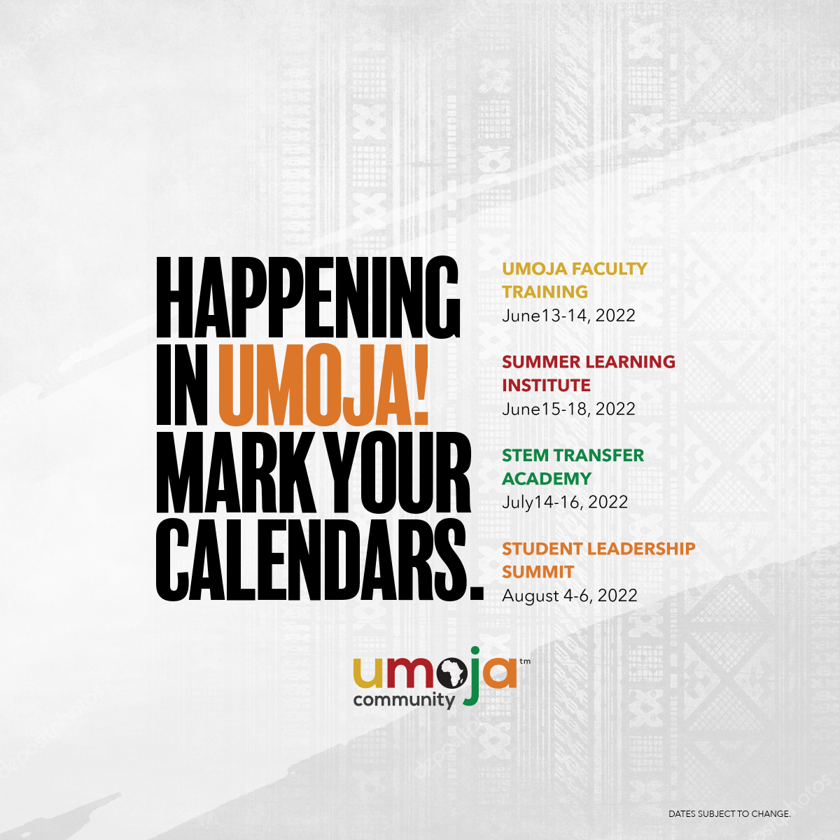 Events | Umoja Community